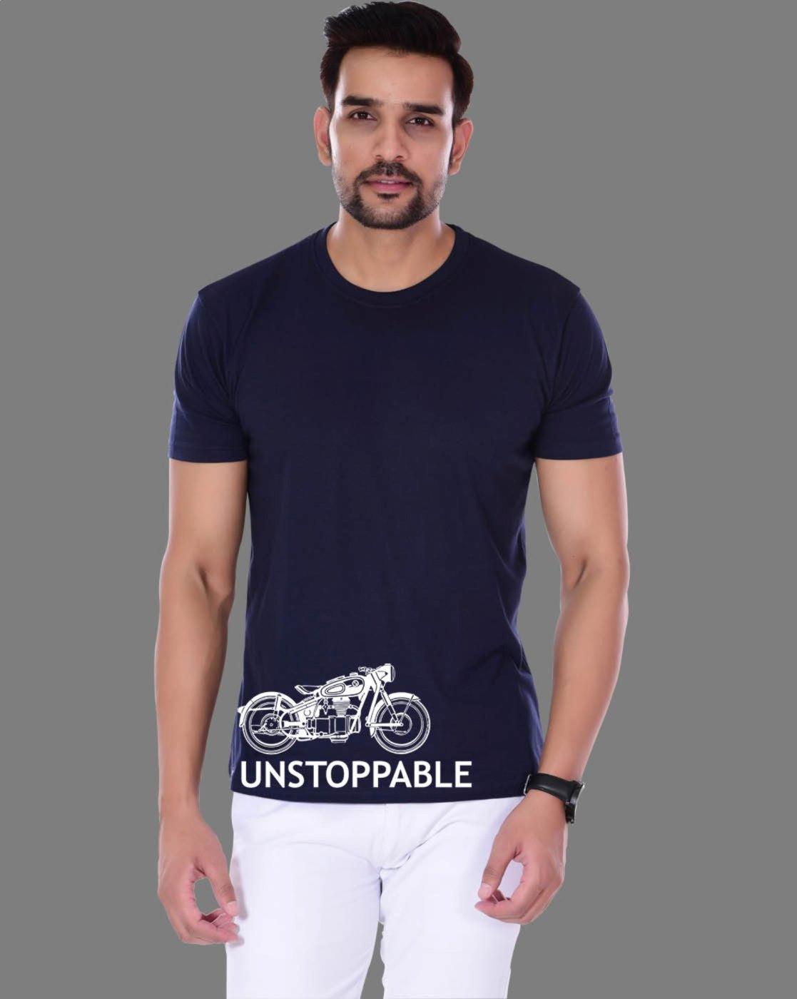 Unstoppable Blue Half Sleeve T-shirt – feranoid